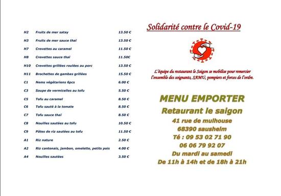 Le Saigon, Sausheim - Vietnamese restaurant menu and reviews