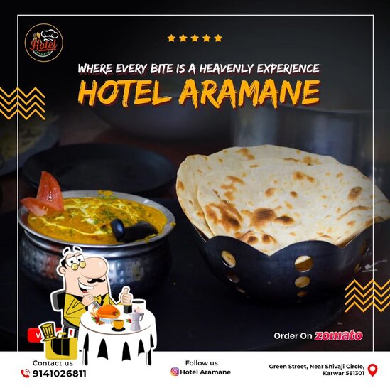 Hotel Aramane, Karwar - Restaurant menu, prices and reviews