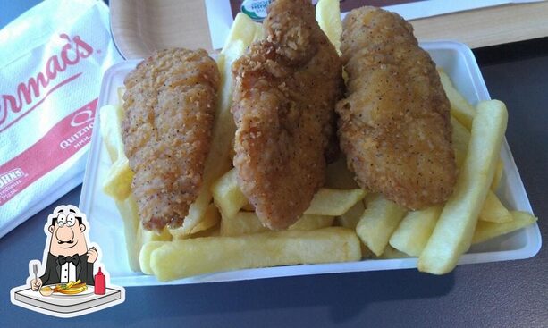 Menu at Supermac's Foyleside restaurant, Londonderry