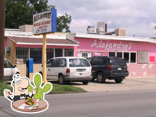 Menu at Alejandro's Mexican Restaurant, San Antonio