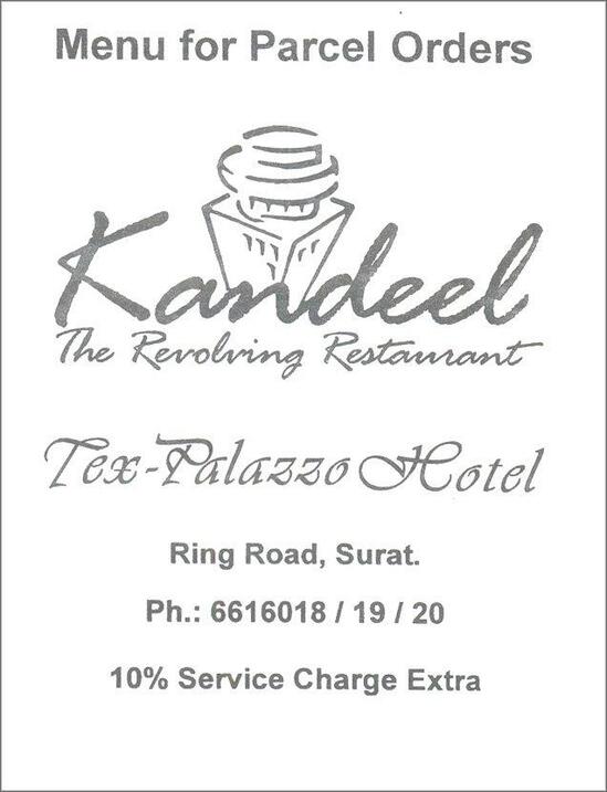 Kandeel, Surat - Restaurant menu, prices and reviews