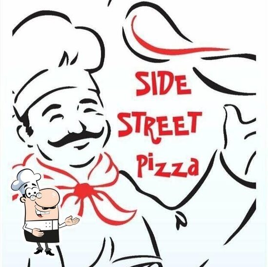 Menu at Side Street Pizza restaurant, Chesley
