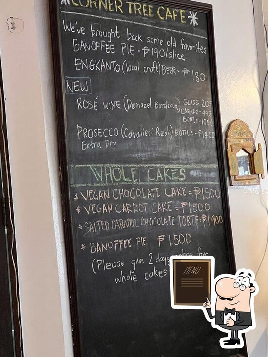 Menu at Corner Tree Cafe, Makati, 150 Jupiter