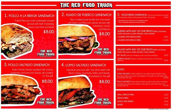 The Red Food Truck in Salt Lake City - Restaurant menu and reviews