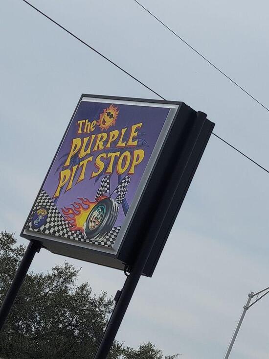 Menu at The purple pit stop restaurant, Polk City