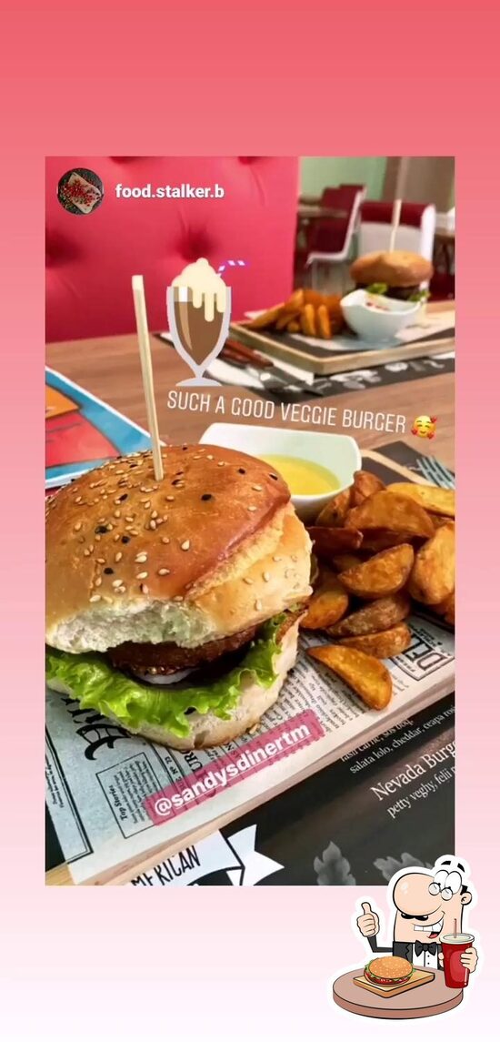Menu at Sandy's diner, Timișoara