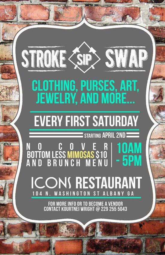 Menu at Stroke Sip Swap, Albany