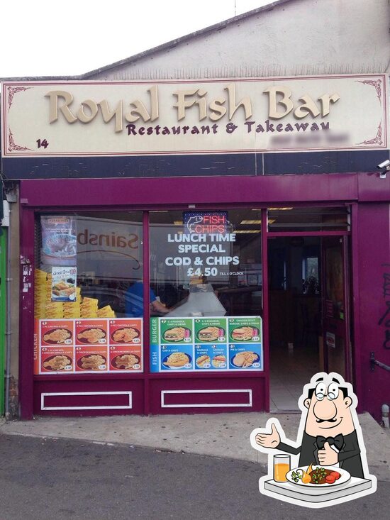 Menu at Royal Fish Bar, London, 14 Crystal Palace Parade