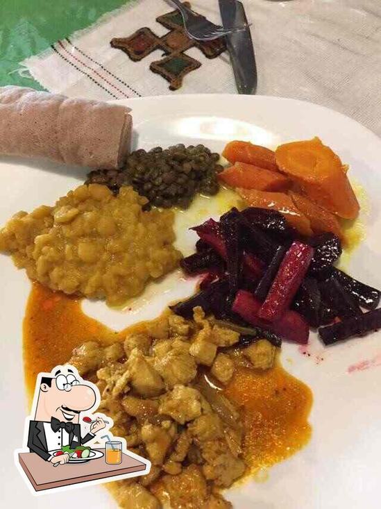 Menu at Tana Ethiopian Cuisine restaurant, Brandon