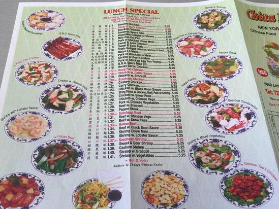 Menu at China Dragon restaurant, New Port Richey