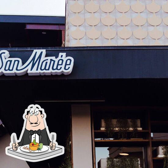 Menu at San Mareé restaurant, Tijuana