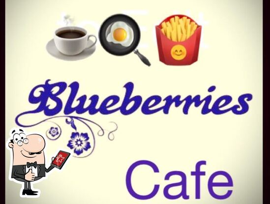 Menu at Blueberries cafe, Salford