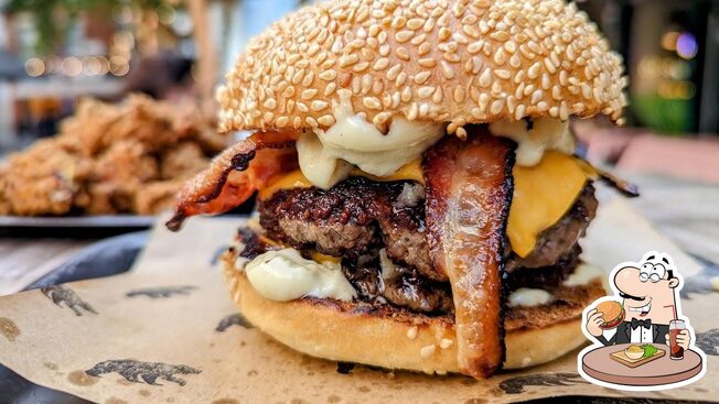 Menu at Black Bear Burger restaurant, London, 17 Exmouth Market