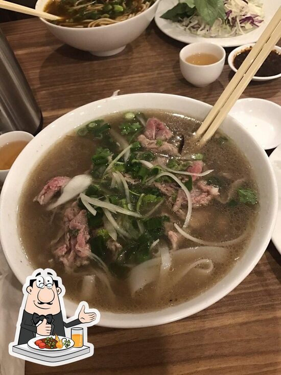 Menu at DJ Vietnamese Pho restaurant, Ingleburn
