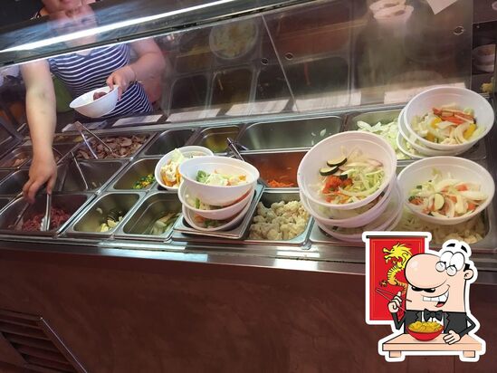 Menu at rice and noodle hut restaurant, Richlands
