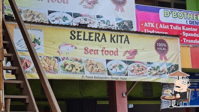 Menu at Selera Kita Seafood restaurant, Nanga Tayap