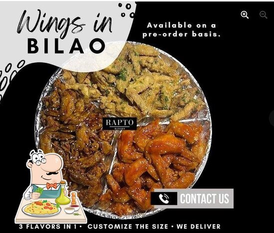Menu at Rapto Tarlac restaurant, Tarlac City