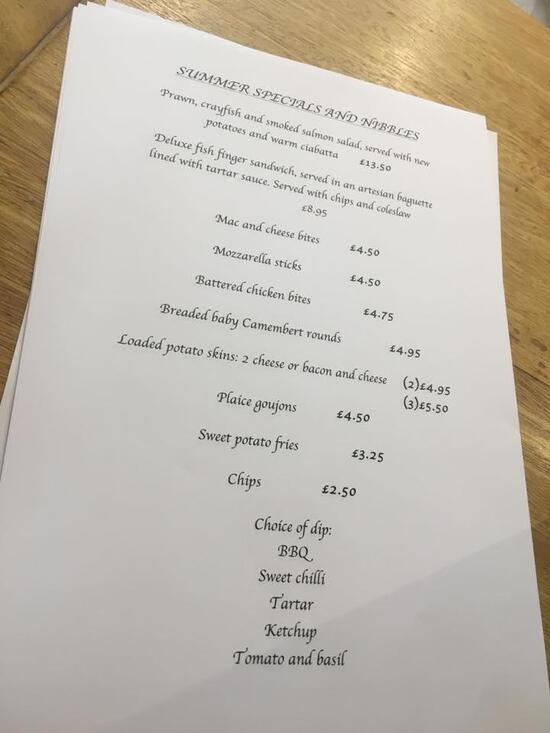 Menu at The Foldgate Inn pub & bar, Stradsett