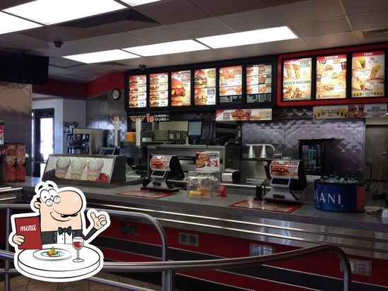 Menu at Hardee’s fast food, Lebanon, 425 S Lebanon St
