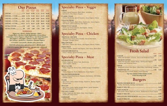 Menu at Unofficial: PIZZA HOUSE pizzeria, Lakeshore