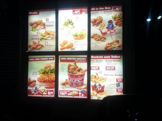 Menu at Kentucky Fried Chicken fast food, Darmstadt, Gräfenhäuser Str. 48