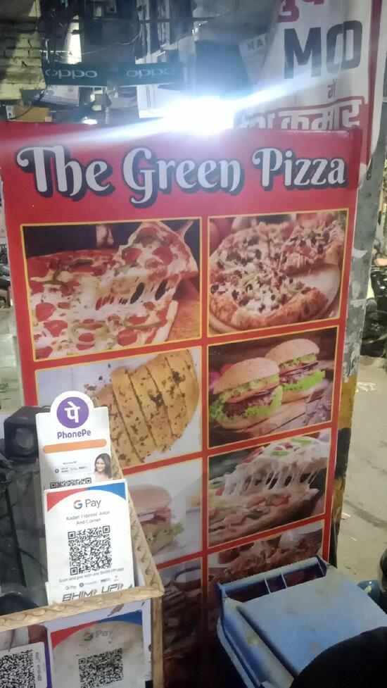 Menu at The Green Pizza, New Delhi