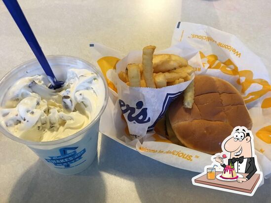 Menu at Culver’s fast food, Effingham