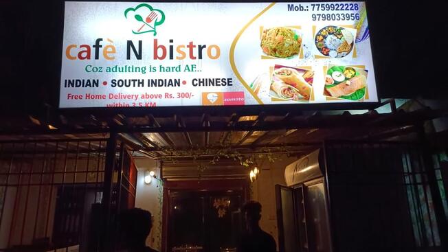 Menu at Café N bistro, Ranchi