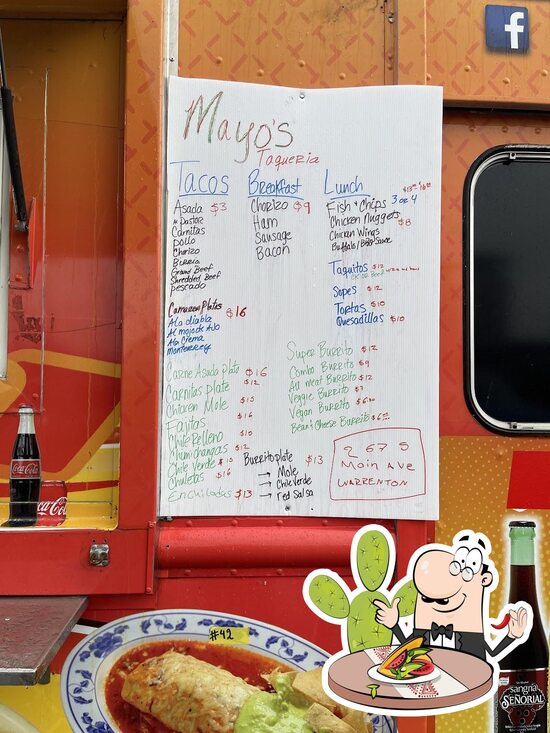 Mayo’s Taqueria, Warrenton - Restaurant menu, prices and reviews