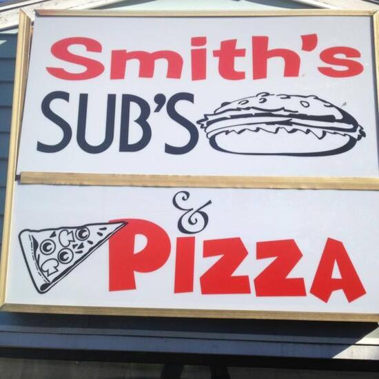 Menu at Smith's Subs & Pizza restaurant, Williamsport