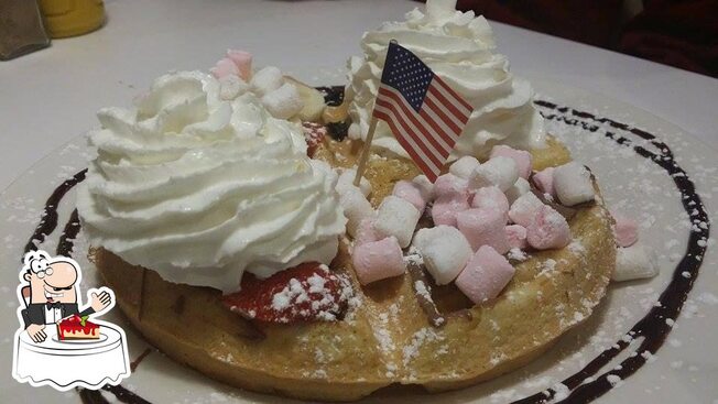 Menu at Waffle Jack's American Diner restaurant, London, 8 Merton Pk Parade