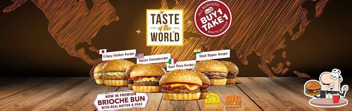 Menu at Minute Burger restaurant, San Pedro, Plaza Pacita