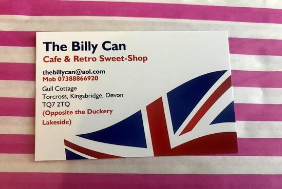 Menu at The Billy Can - Torcross cafe, Stokenham