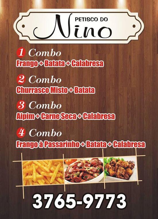 Menu em Petiscos Do NINO pub & Bar, Mesquita