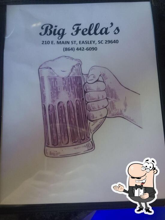 Carta del pub y bar Big Fella's, Easley