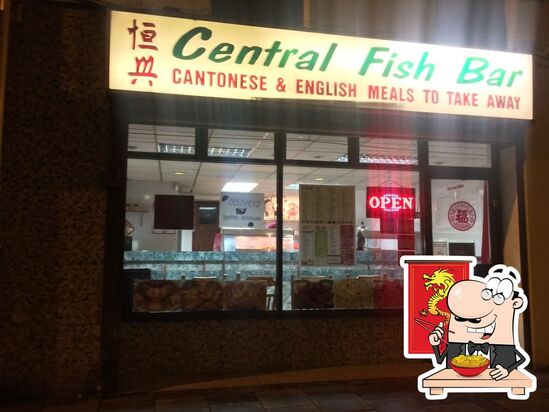 Menu at Central Fish Bar, Swansea