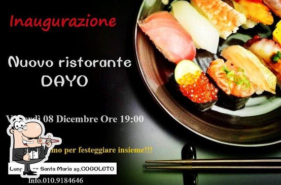 Menu da Ristorante Dayo, Cogoleto