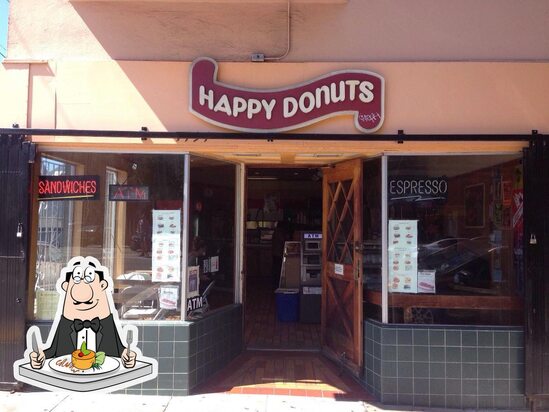 Menu at Happy Donuts desserts, San Francisco, Haight St