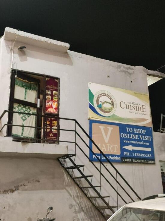 Menu at Ladakh Cuisine, Jammu
