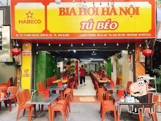 Menu at Bia Hơi Tú Béo restaurant, Hanoi, 110 D1 P. Đặng Văn Ngữ