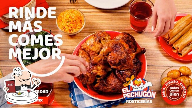 Menu at El Pechugon restaurant, Zacatecas, Ventura Salazar 301-Local 1