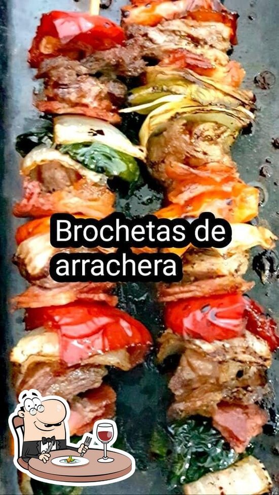 Menu at El Sazón restaurant, Álamo