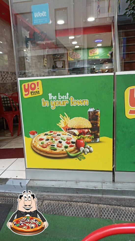 Menu at Yo! Pizza, Athens