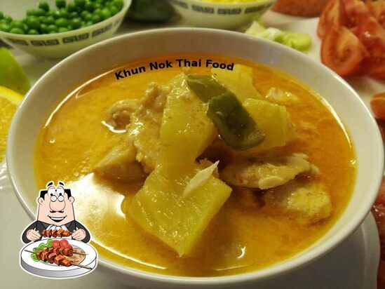 Menu at Khun Nok Thai Food restaurant, Junsele