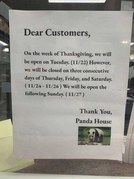 Menu at Panda House restaurant, West Haven, 111 Elm St STE 6