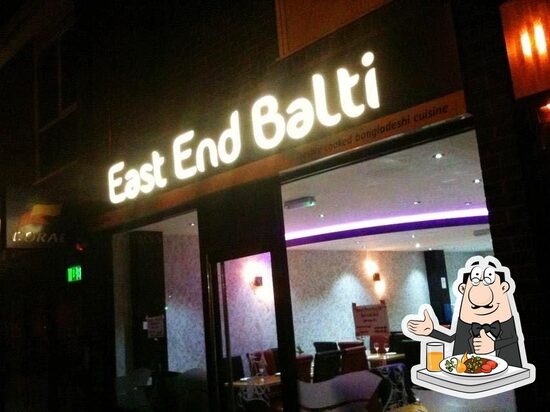 Menu at East End Balti restaurant, Shifnal