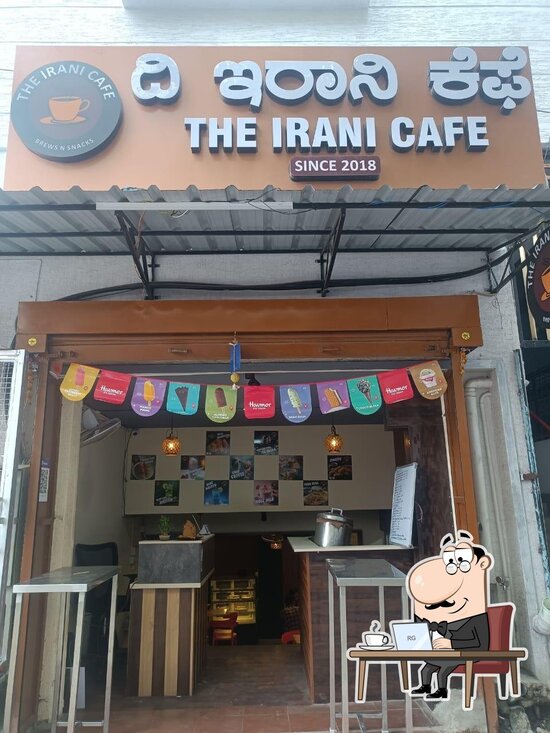Menu at the irani cafe, Bengaluru