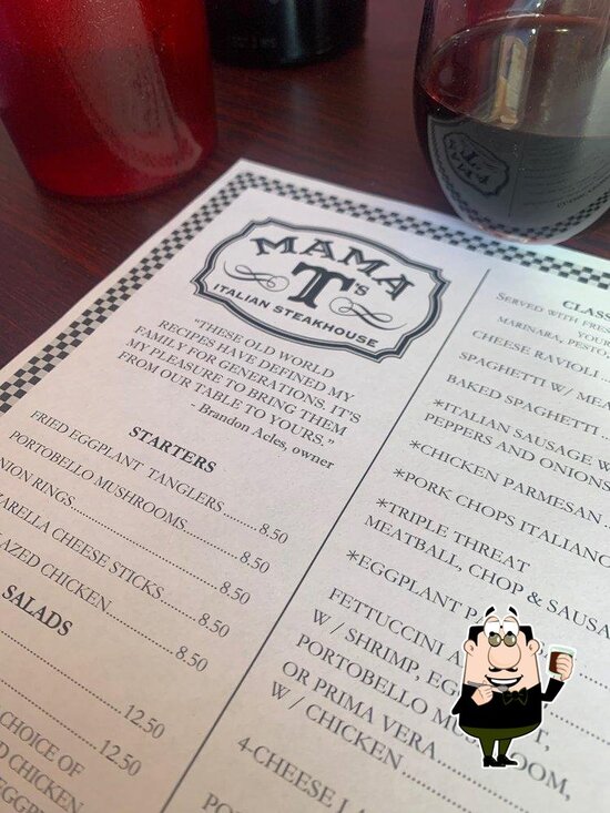 Menu at Mama T's Italian Steakhouse, Huntingburg