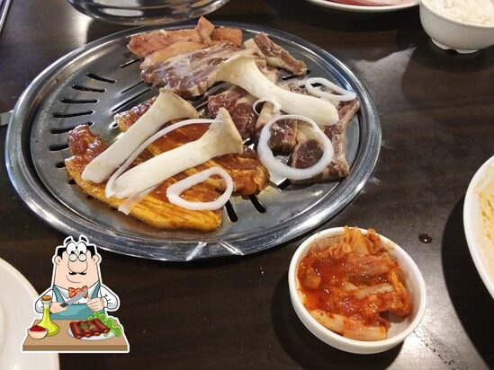 Menu at Kim's Cook restaurant, Pyeongtaek-si