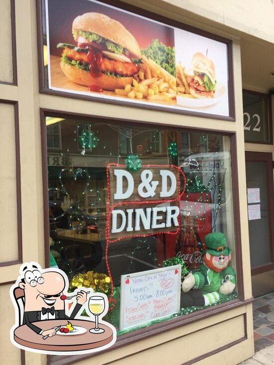 Carta del restaurante D&D Diner, Taunton, 22 Broadway